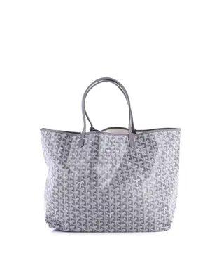 Goyard Saint Louis Gm Tote Coated Canvas - Gray