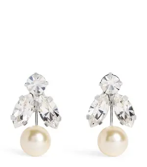 JENNIFER BEHR Embellished Kaide Earrings - Silver