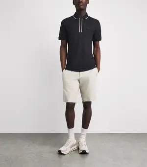 BOSS Stretch-cotton Philix Polo Shirt - Navy