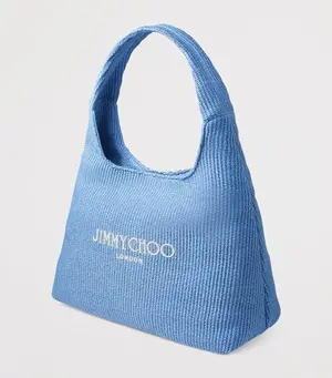 JIMMY CHOO Beach Diamond Shoulder Bag - Blue