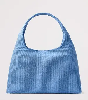 JIMMY CHOO Beach Diamond Shoulder Bag - Blue