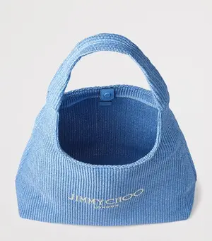 JIMMY CHOO Beach Diamond Shoulder Bag - Blue