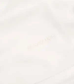YVES SALOMON Pima Cotton-silk Interlock T-shirt - White