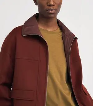 YVES SALOMON Pima Cotton-silk Interlock T-shirt - Beige