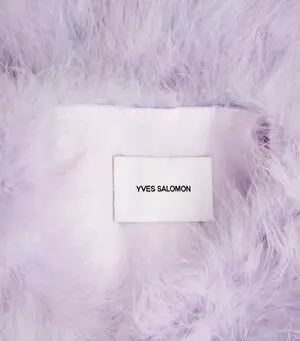 YVES SALOMON Feather Cropped Jacket