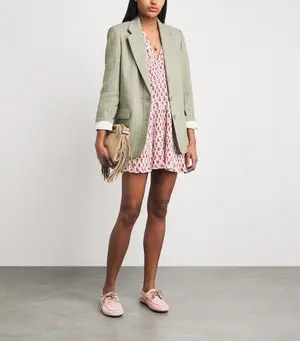 Maje Floral Print Mini Dress