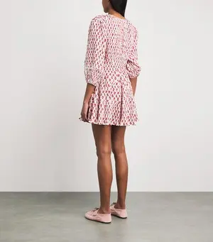 Maje Floral Print Mini Dress