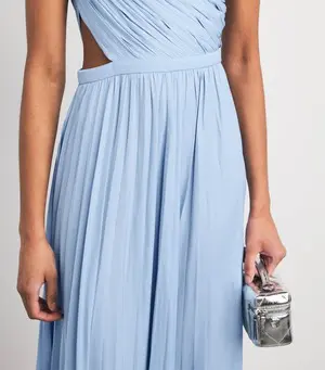 Maje One-shoulder Maxi Dress - Blue