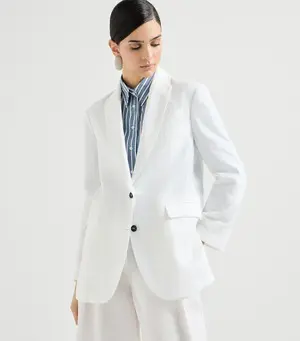Brunello Cucinelli Cotton Single-breasted Blazer
