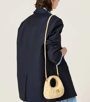 Miu Miu Matelassé Leather Wander Top-handle Bag - Neutral