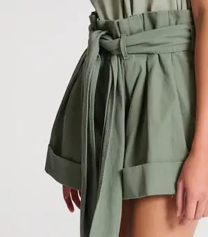 Balmain Cotton High-rise Shorts
