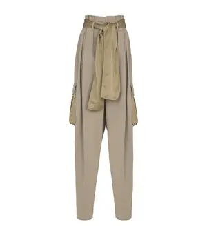 Balmain Belted Pants For Women