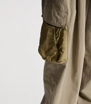 Balmain Cotton-blend High-waisted Trousers