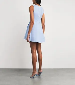 Maje Fit-and-flare Mini Dress With Bow Detail