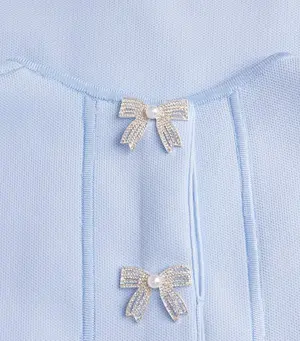 Maje Fit-and-flare Mini Dress With Bow Detail