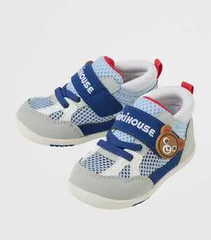 MIKI HOUSE Bear Appliqué Sneakers