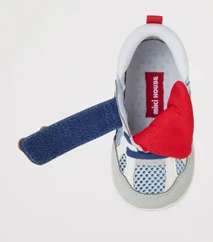 MIKI HOUSE Bear Appliqué Sneakers