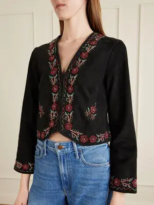 Rixo Oliwia Embellished Jacket