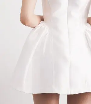 SELF-PORTRAIT Taffeta Bustier Mini Dress