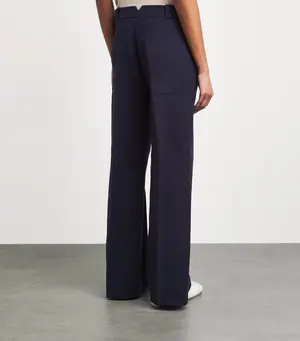 ME+EM Cotton Blend Kick Flare Trousers