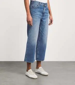 ME+EM Cropped Straight Leg Jeans