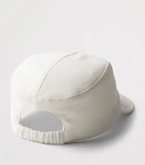 Prada Cotton Drill Baseball Cap - White