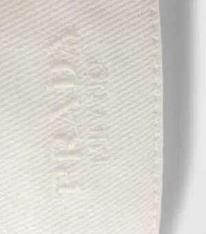 Prada Cotton Drill Baseball Cap - White