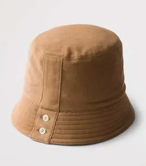 Prada Cotton Piqué Bucket Hat - Neutral
