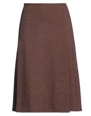 Bruno Manetti Virgin Wool Midi Skirt