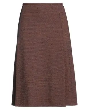 Bruno Manetti Virgin Wool Midi Skirt