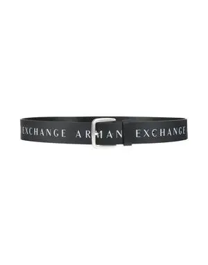 Armani Exchange Logo-print Leather Belt