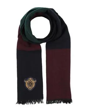 HACKETT Scarf Wool, Cotton, Polyamide - Blue
