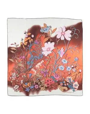 FERRAGAMO Scarf Silk - Brown