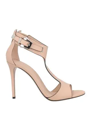 LE SILLA Leather Sandals With Appliqués