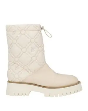POLLINI Textile Fibers Ankle Boots - White