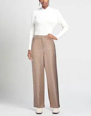 LANVIN Wide-leg Checked Twill Pants