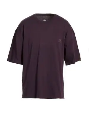 Alpha Industries Man T-shirt Khaki Size S Cotton Purple