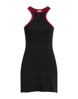 COURREGES Mini Cotton Dress Blue