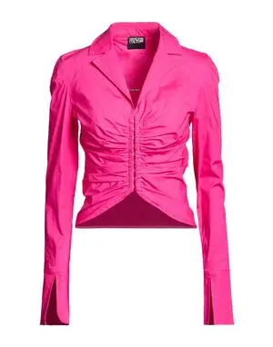Versace Shirt In Cotton And Elastane - Fuchsia