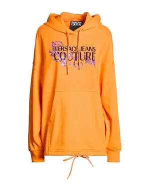 Versace Cotton French Terry Sweatshirt - Orange