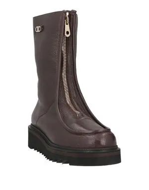 FERRAGAMO Ankle Boots In Kidskin - Brown