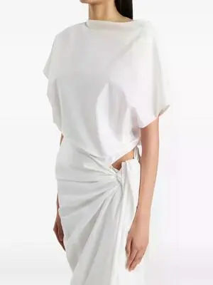 Khaite Fray Draped Dress