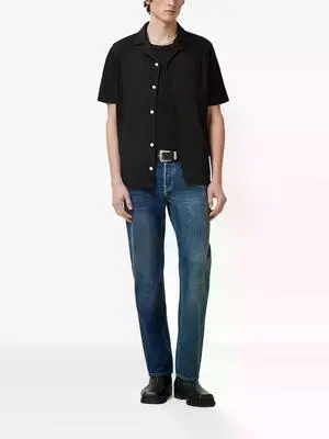 ALLSAINTS Hudson Relaxed Fit Ramskull Short Sleeve Button Shirt