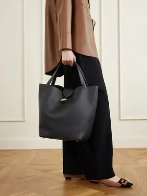 Savette The Anello Leather Tote - Black