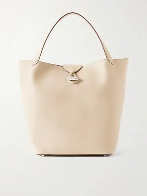 Savette The Anello Leather Tote - Neutrals