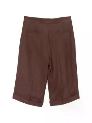 Antonelli Firenze Pleated Turn-up Cuffs Shorts