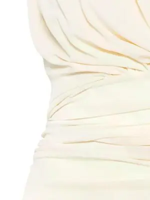 Rick Owens Avra One-shoulder Draped Maxi Dress - Neutrals