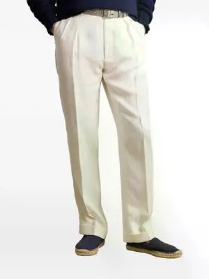 Ralph Lauren Purple Label Pleated Trousers - Neutrals