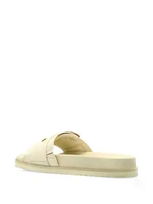ALLSAINTS Ellie Buckle Sandals - White