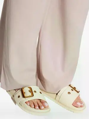 ALLSAINTS Ellie Buckle Sandals - White